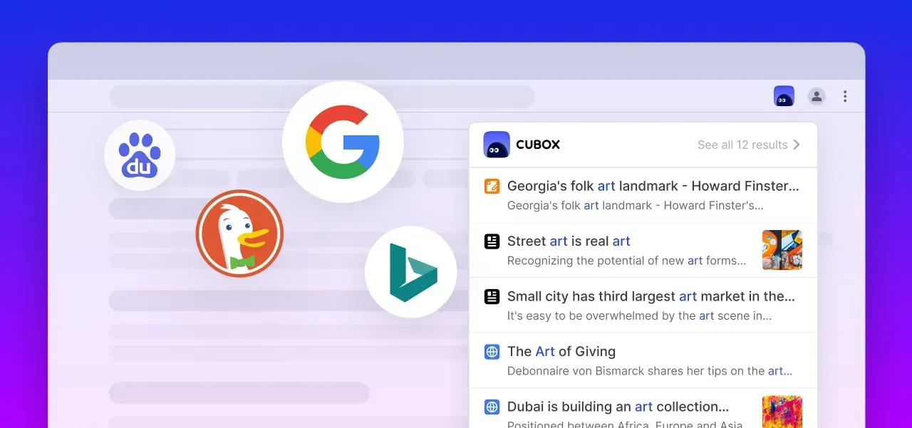 Cubox’s Search Engine Matching Connects You with Everything